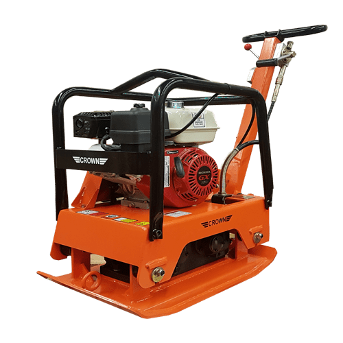 Crown Plate Compactor - Reversible Plate, 25" x 16" w/ 5.5 HP Honda