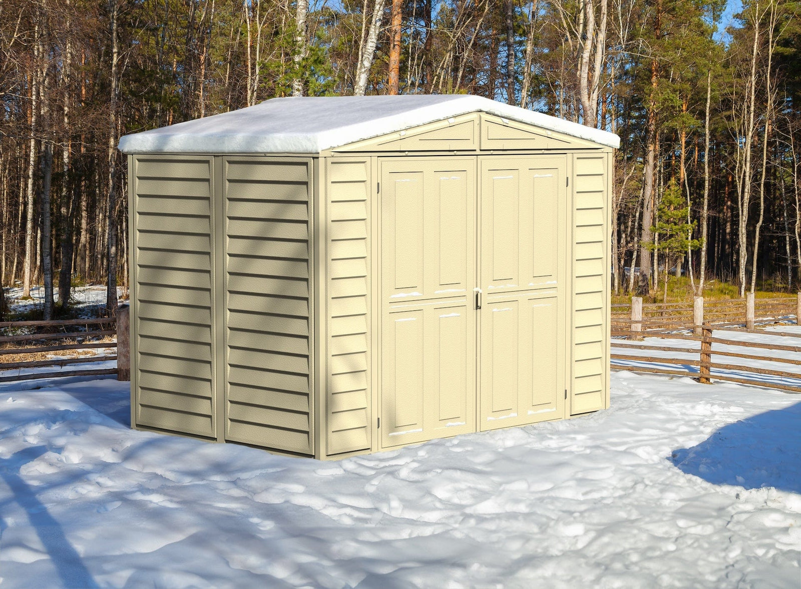 Duramate 8x5.3 Vinyl Shed w/ Foundation - 00184