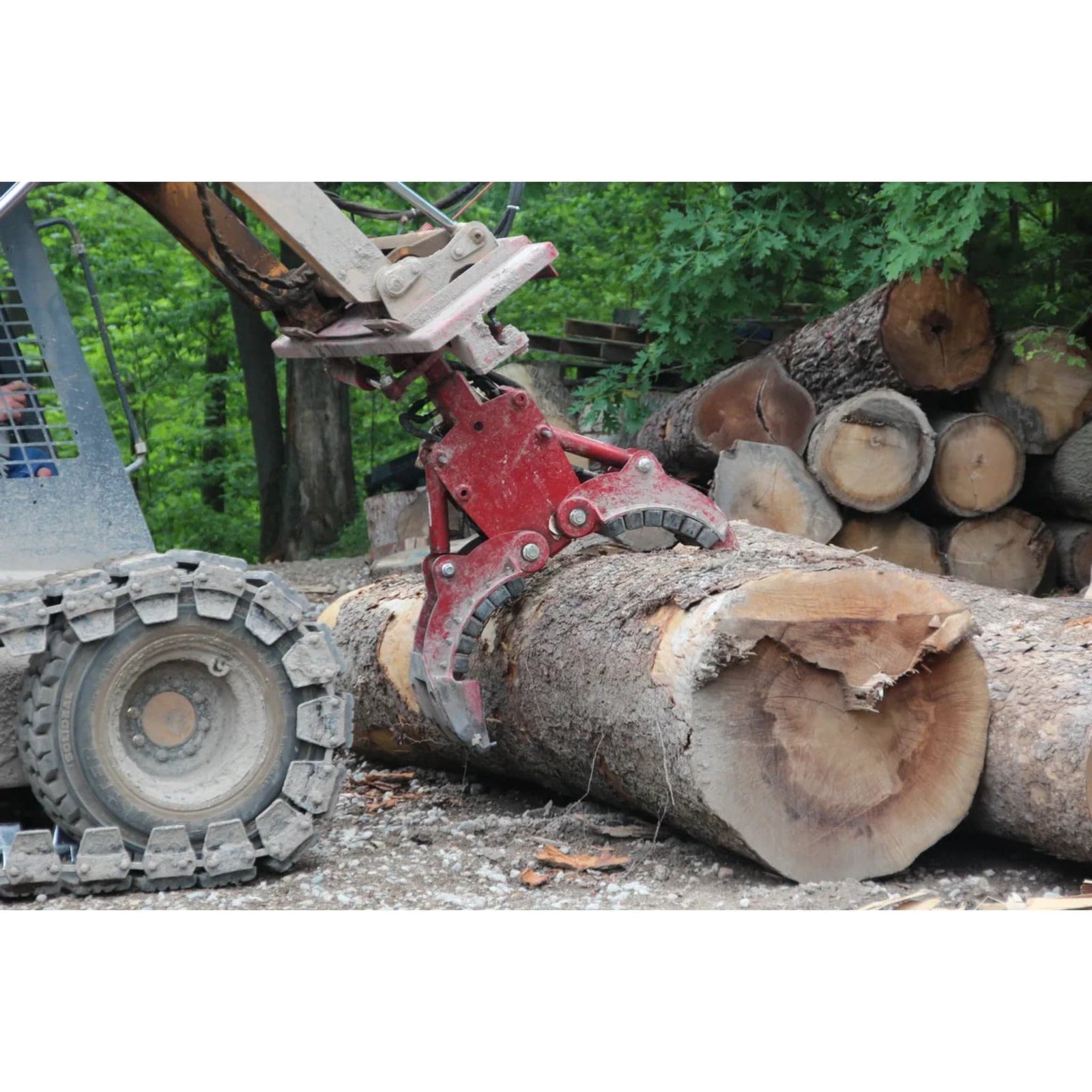 Rock and Tree Hand Skid Steer Grapple Attachment