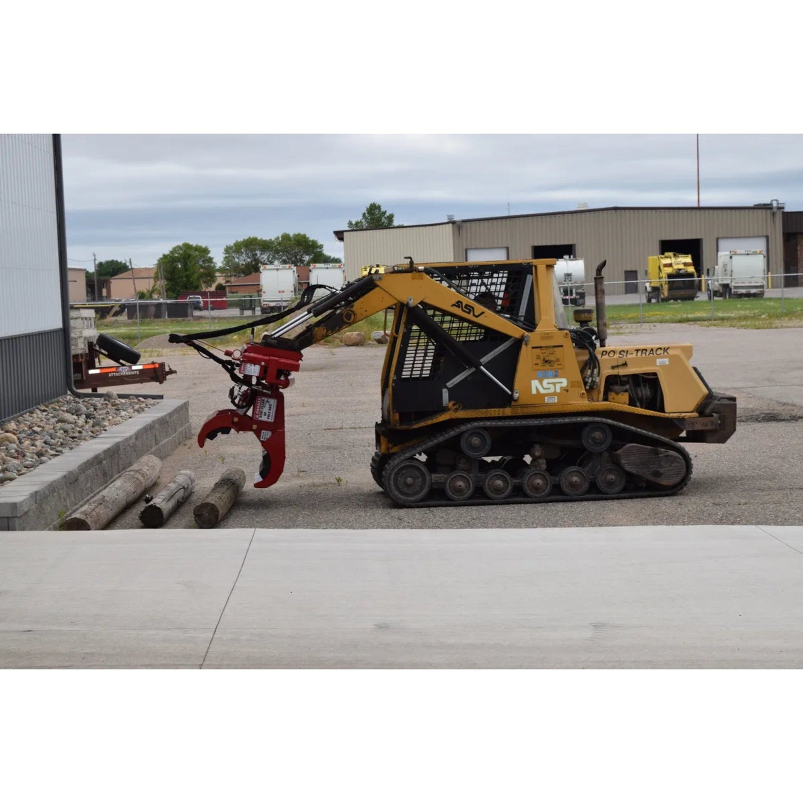UR Heavy Duty Skid Steer Pole Setter Attachment