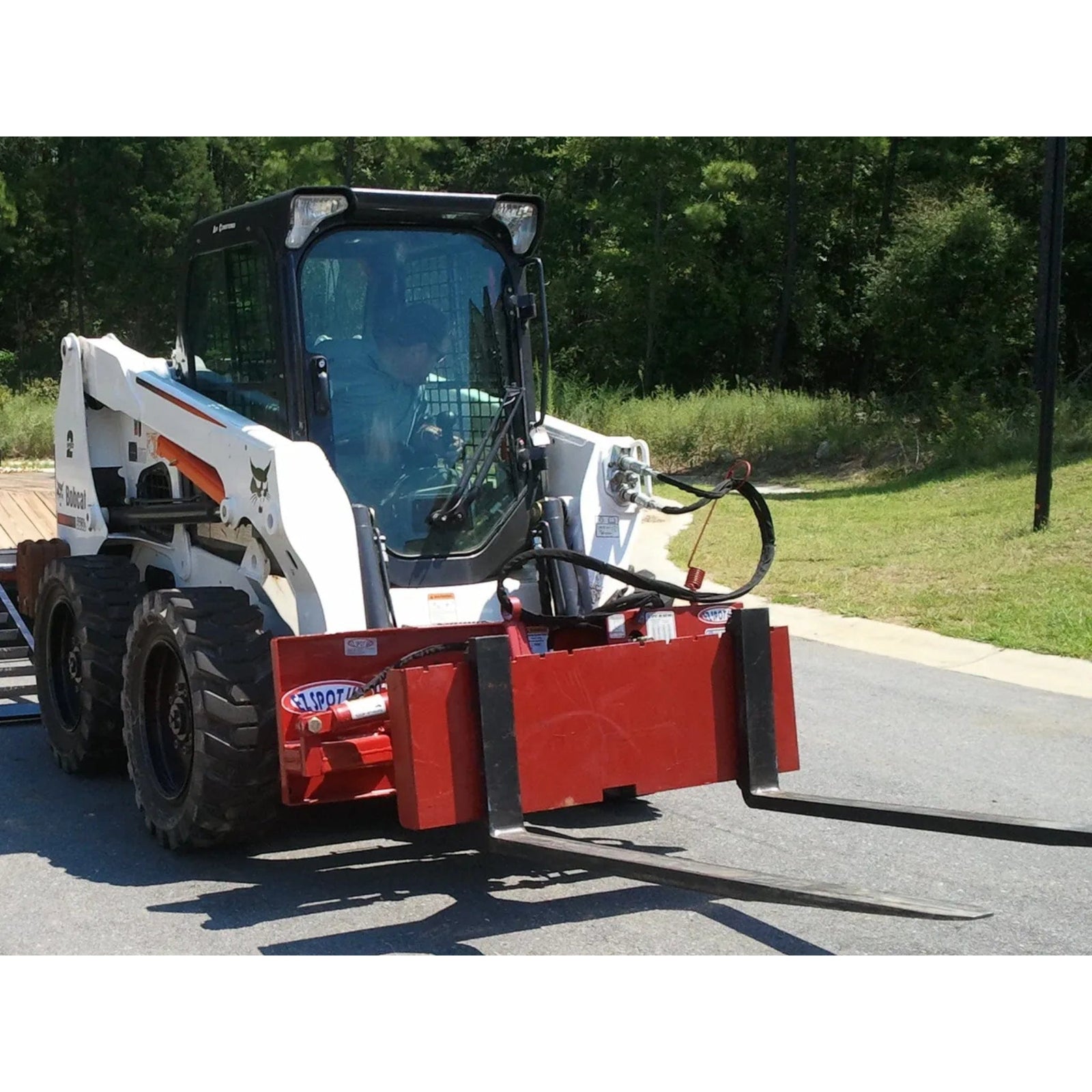 EZ SPOT UR Skid Steer Pallet Forks Attachment