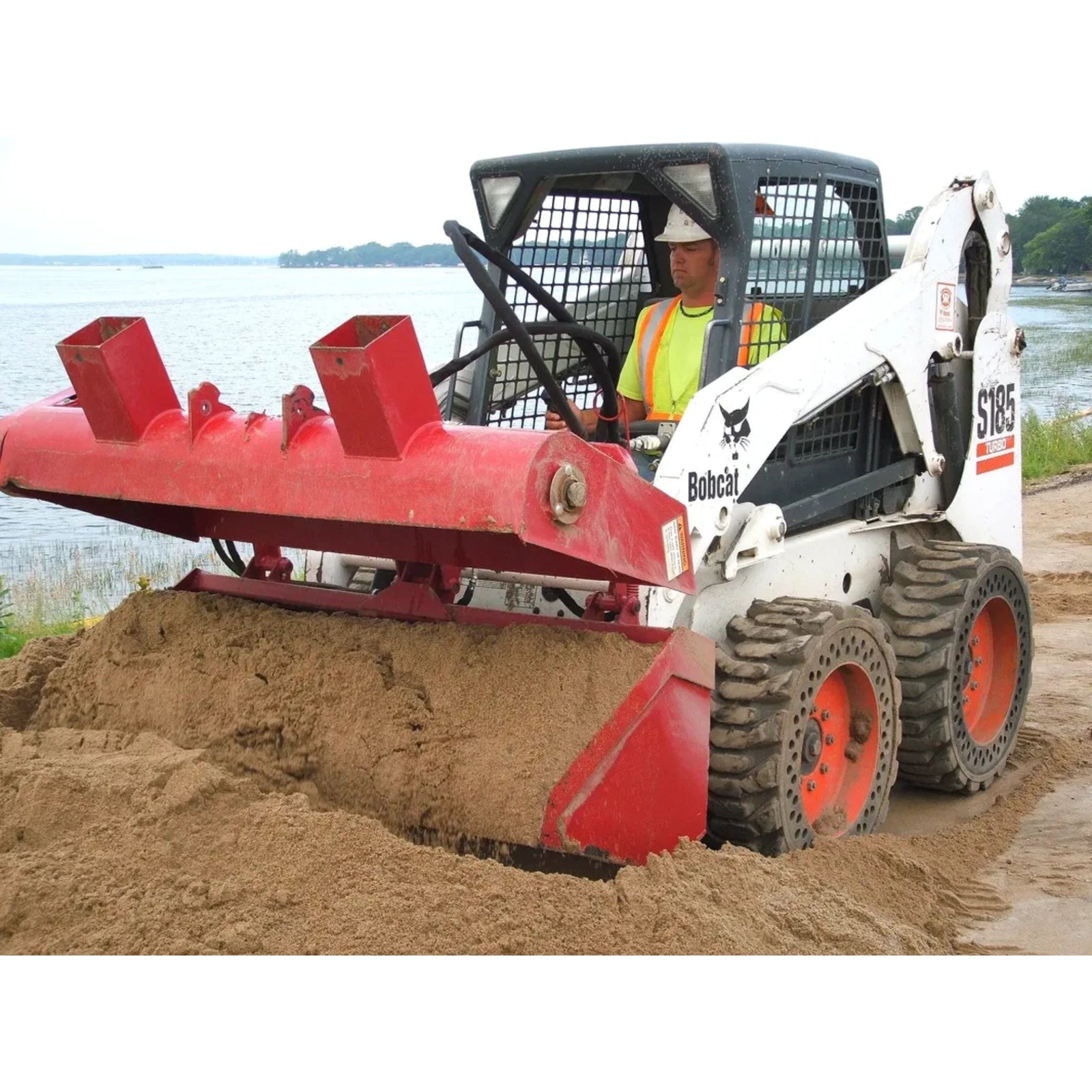 EZ SPOT UR Skid Steer Speed Sand Bagger Attachment