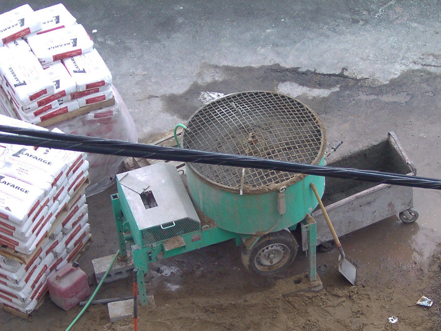 IMER MIX 750 Vertical Shaft Pan Mixer, MBP 22 CF Material Batch Mixer