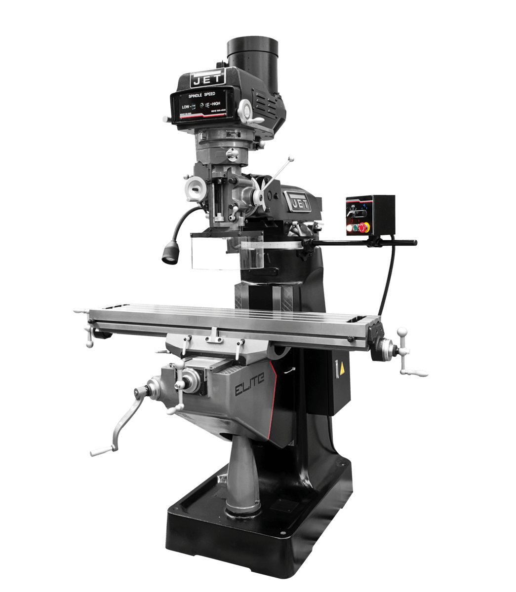 JET Elite ETM-949 Mill with 2-Axis Newall DP700 DRO and X, Y, Z-Axis J
