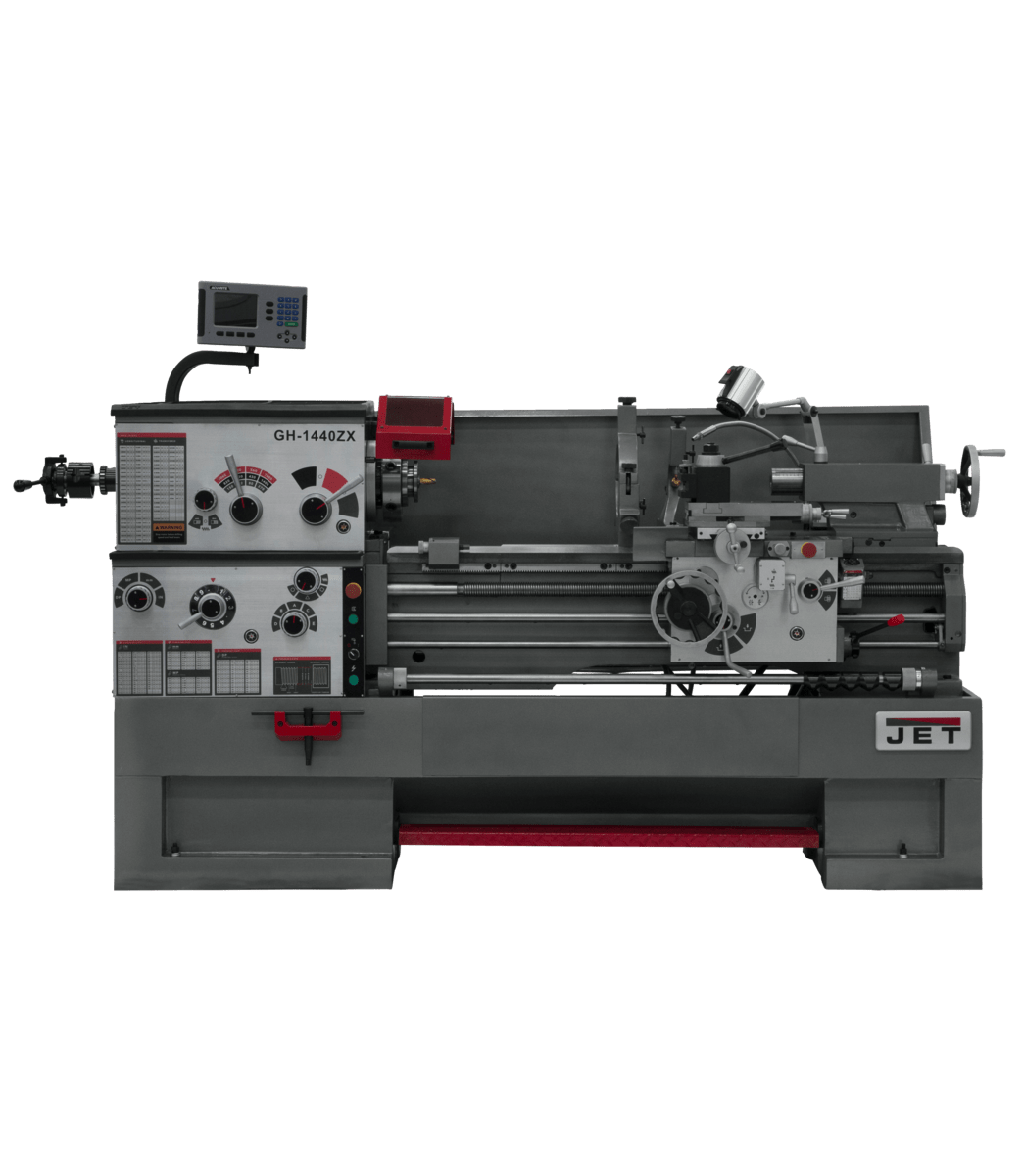 JET GH-1440ZX With ACU-RITE 203 DRO With Taper Attachment and Collet C
