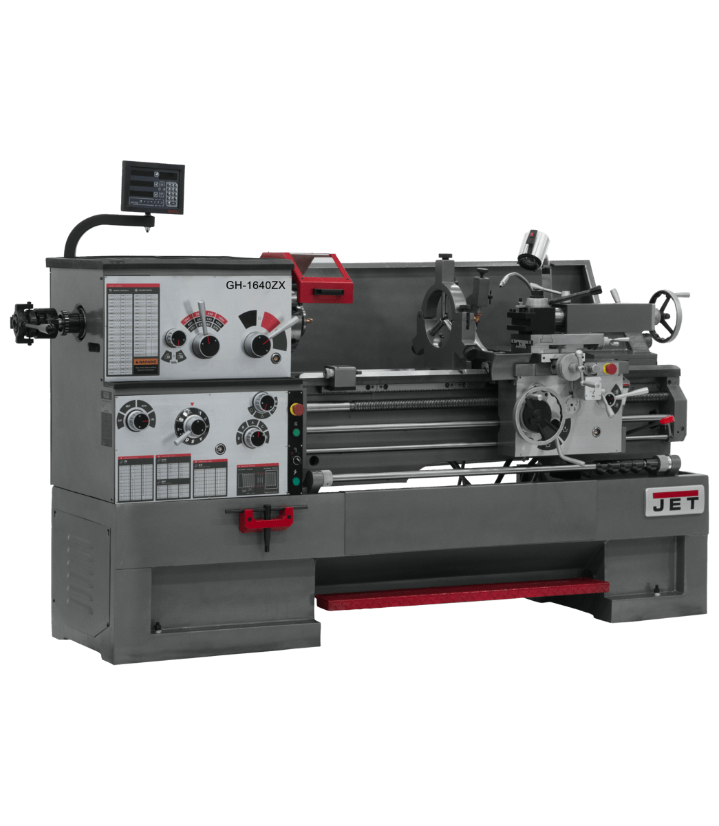 JET GH-1640ZX With Newall DP700 DRO With Taper Attachment and Collet C