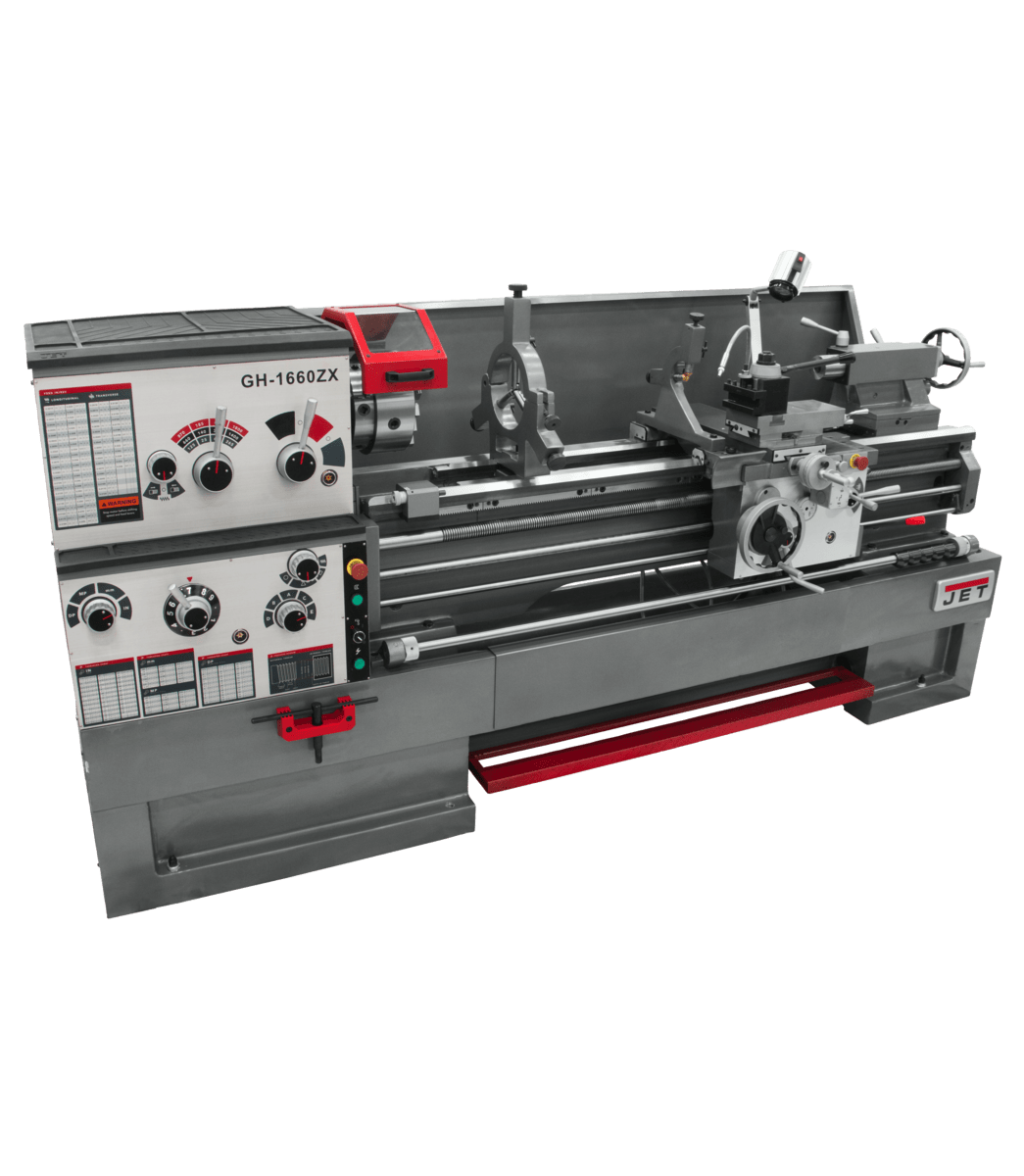 JET GH-1660ZX, 3-1/8" Spindle Bore Geared Head Lathe