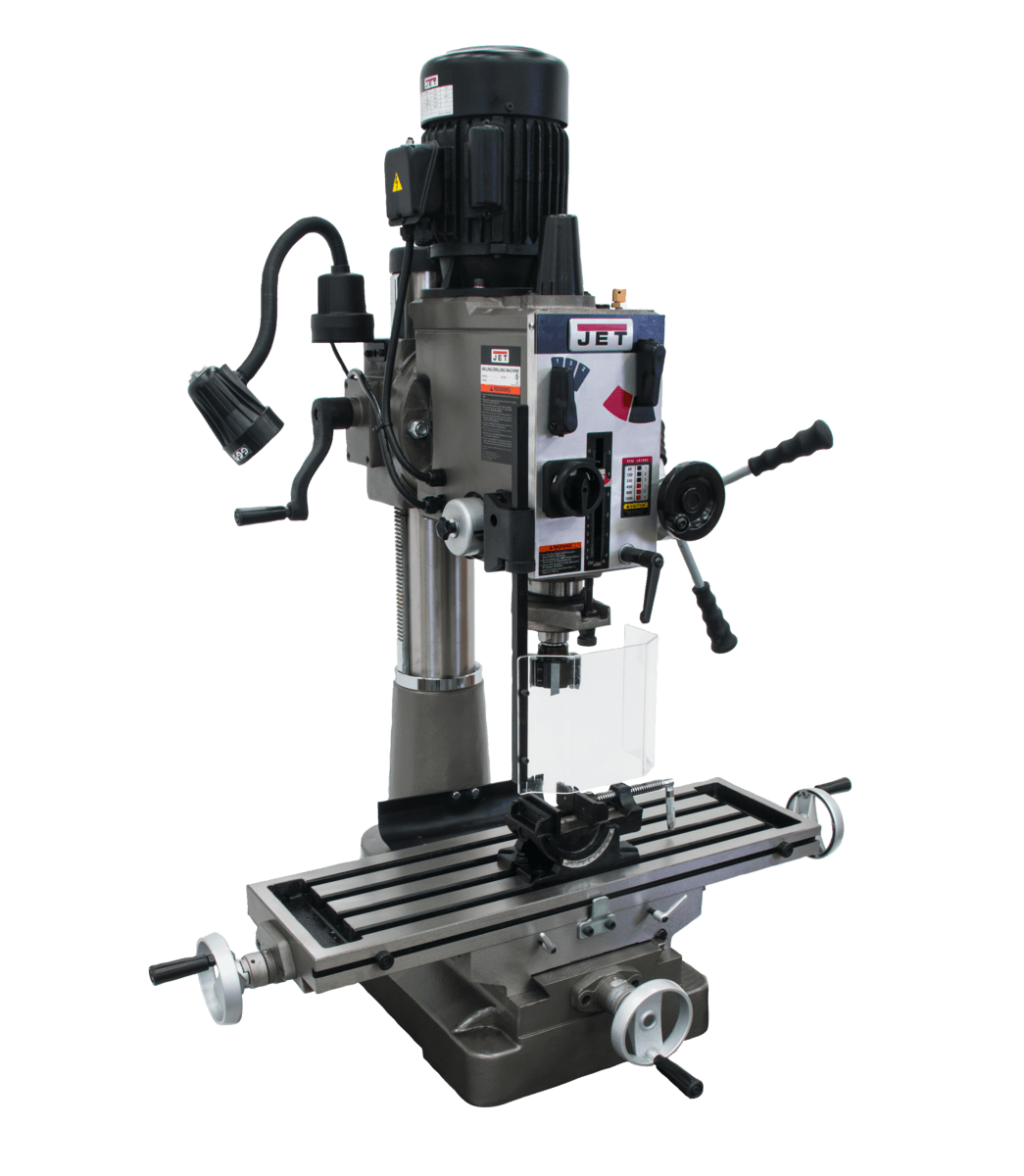 JET JMD-40GHPF Geared Head Mill/Drill with Power Downfeed & Newall DP5