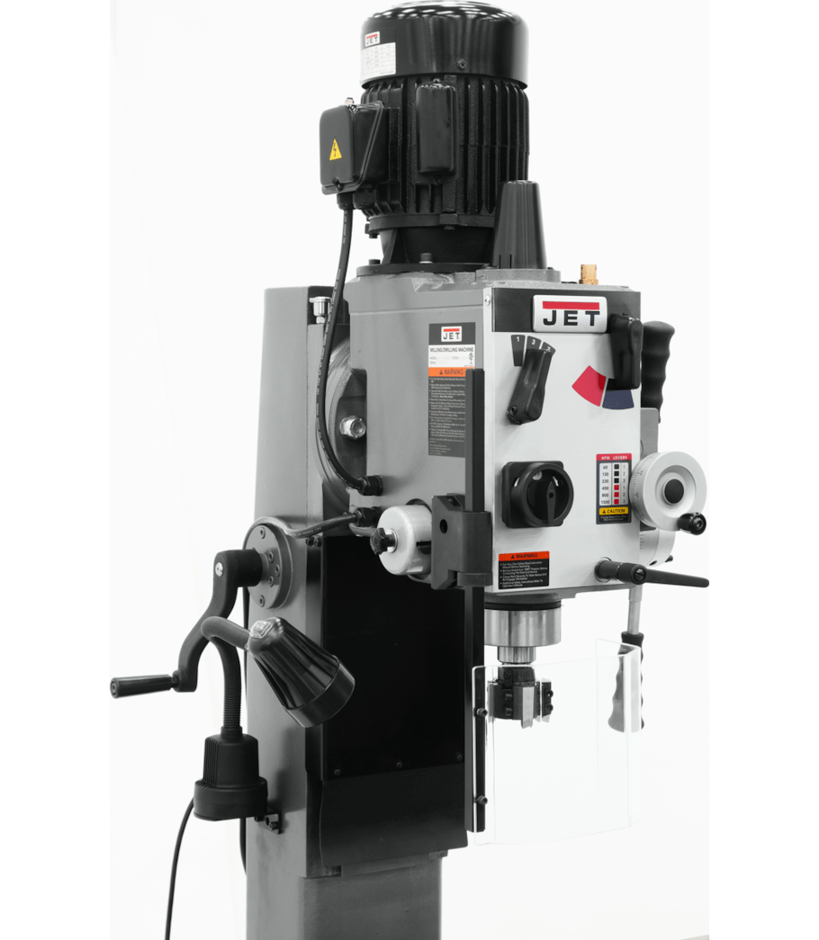 JET JMD-45GHPF Geared Head Square Column Mill/Drill with Power Downfee
