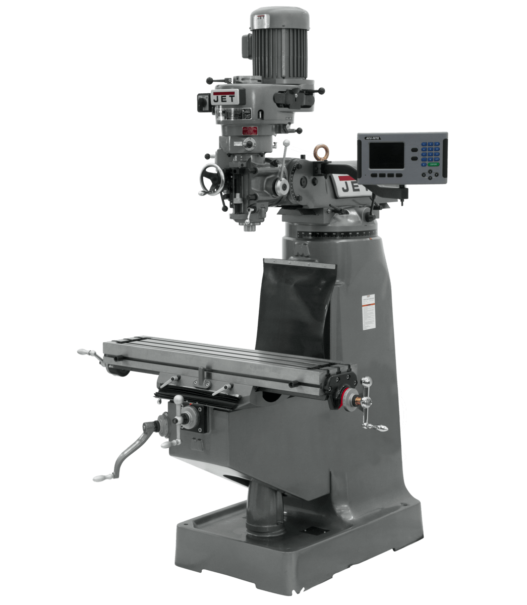 JET JTM-1 Vertical Mill with ACU-RITE 203 DRO