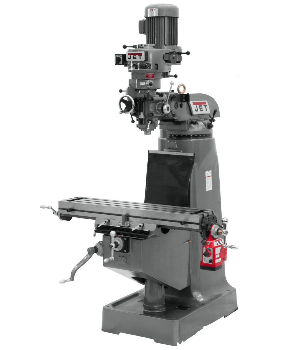 JET JTM-1 Vertical Mill with X-Axis Powerfeed