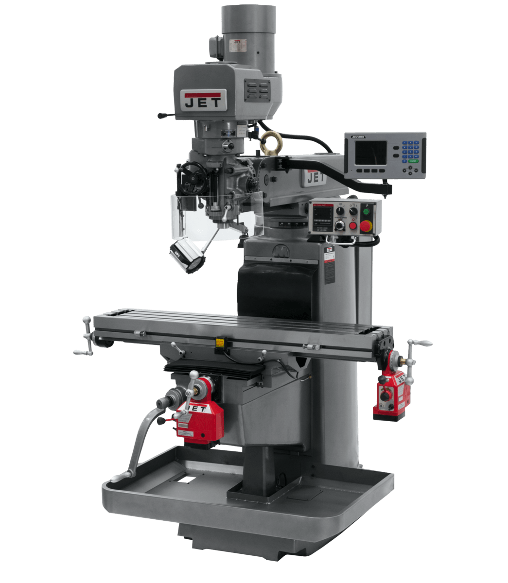 JET JTM-1050EVS2/230 Mill with Acu-Rite 203 DRO with X and Y-Axis Powe