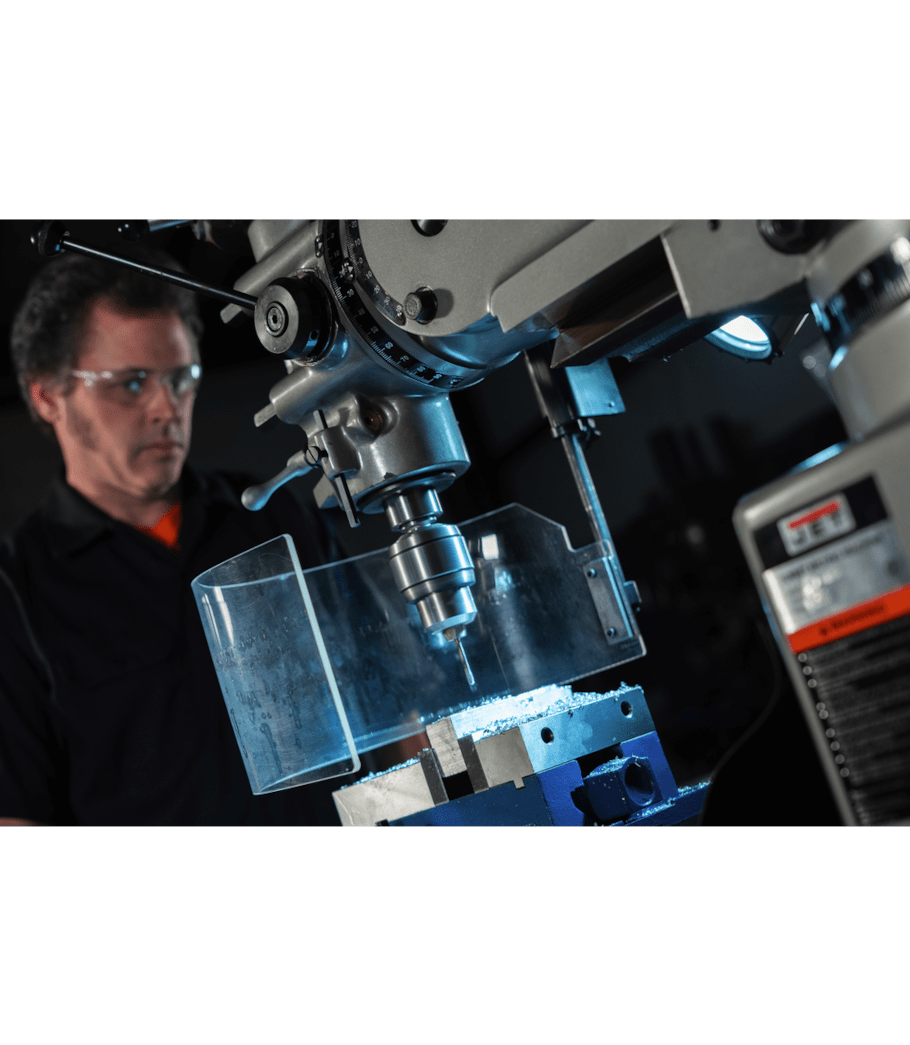 JET JTM-1050VS2 Mill with 3-Axis Newall DP700 DRO (Quill) with X-Axis