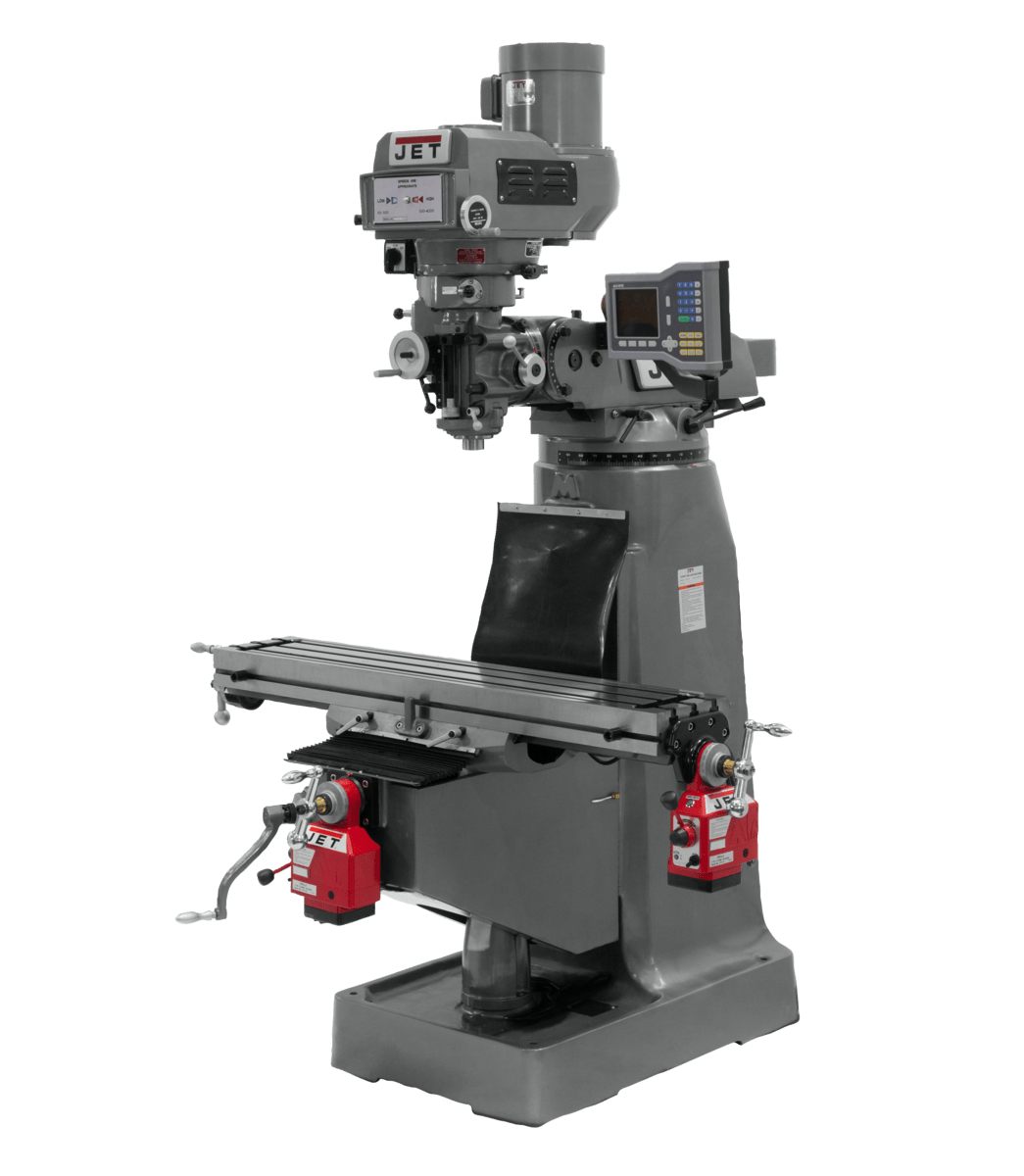JET JTM-2 Vertical Mill with X and Y-Axis Powerfeeds