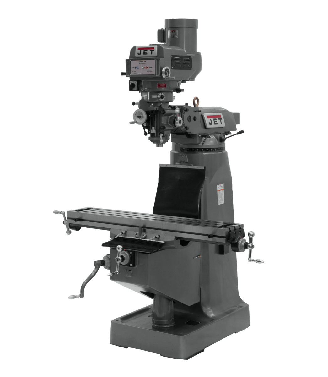 JET JTM-4VS Vertical Mill with X, Y and Z-Axis Powerfeeds