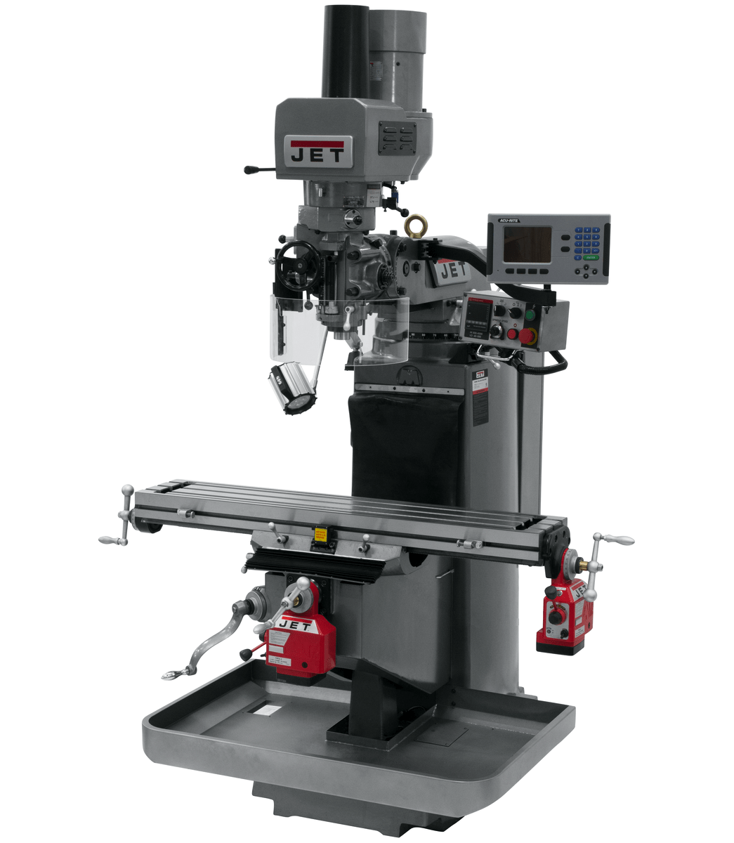JET JTM-949EVS Mill with 3-Axis Acu-Rite 203 DRO (Quill) with X and Y-