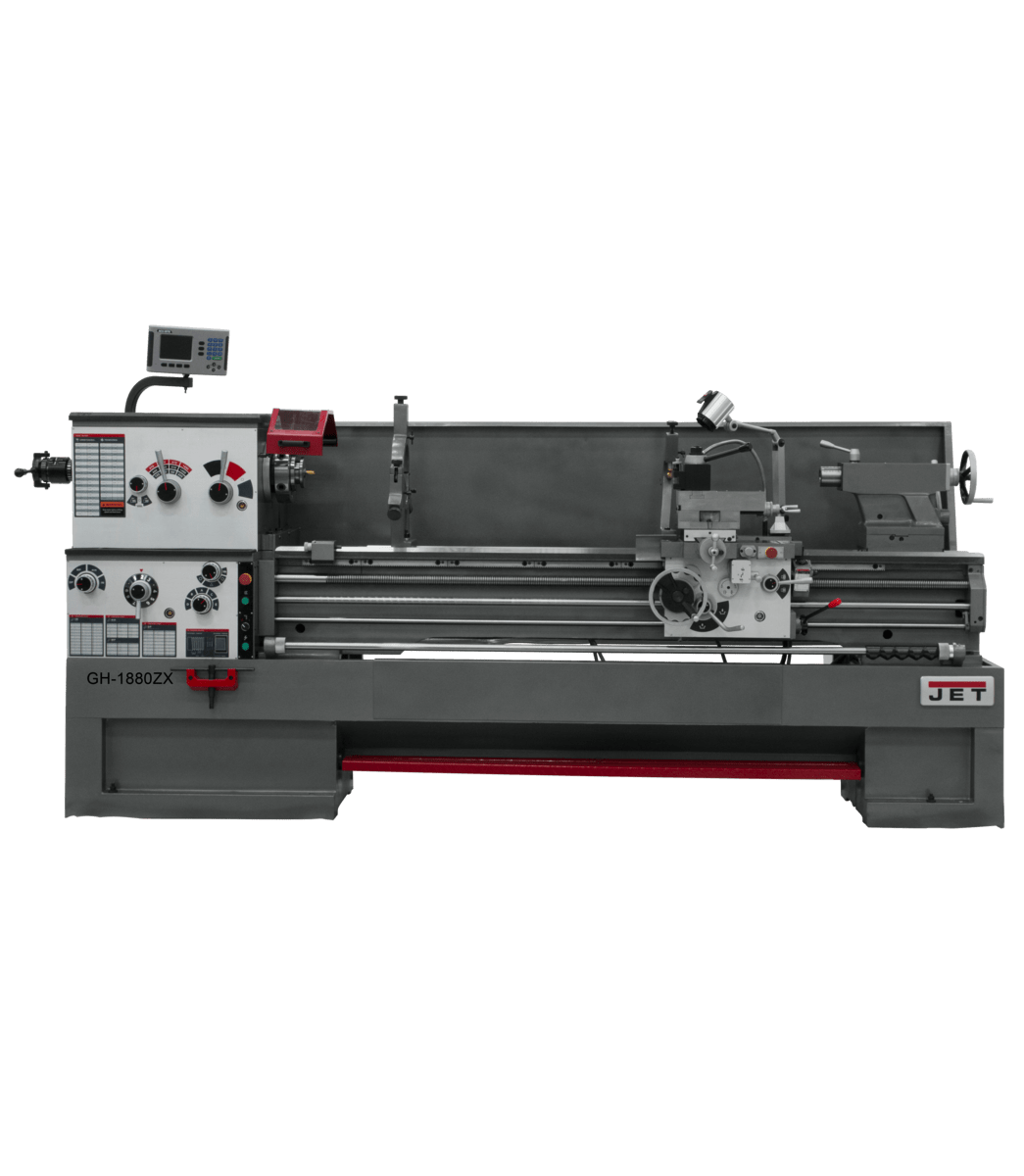 JET Lathe GH-1880ZX with ACU-RITE 203 DRO with Taper Attachment and Co