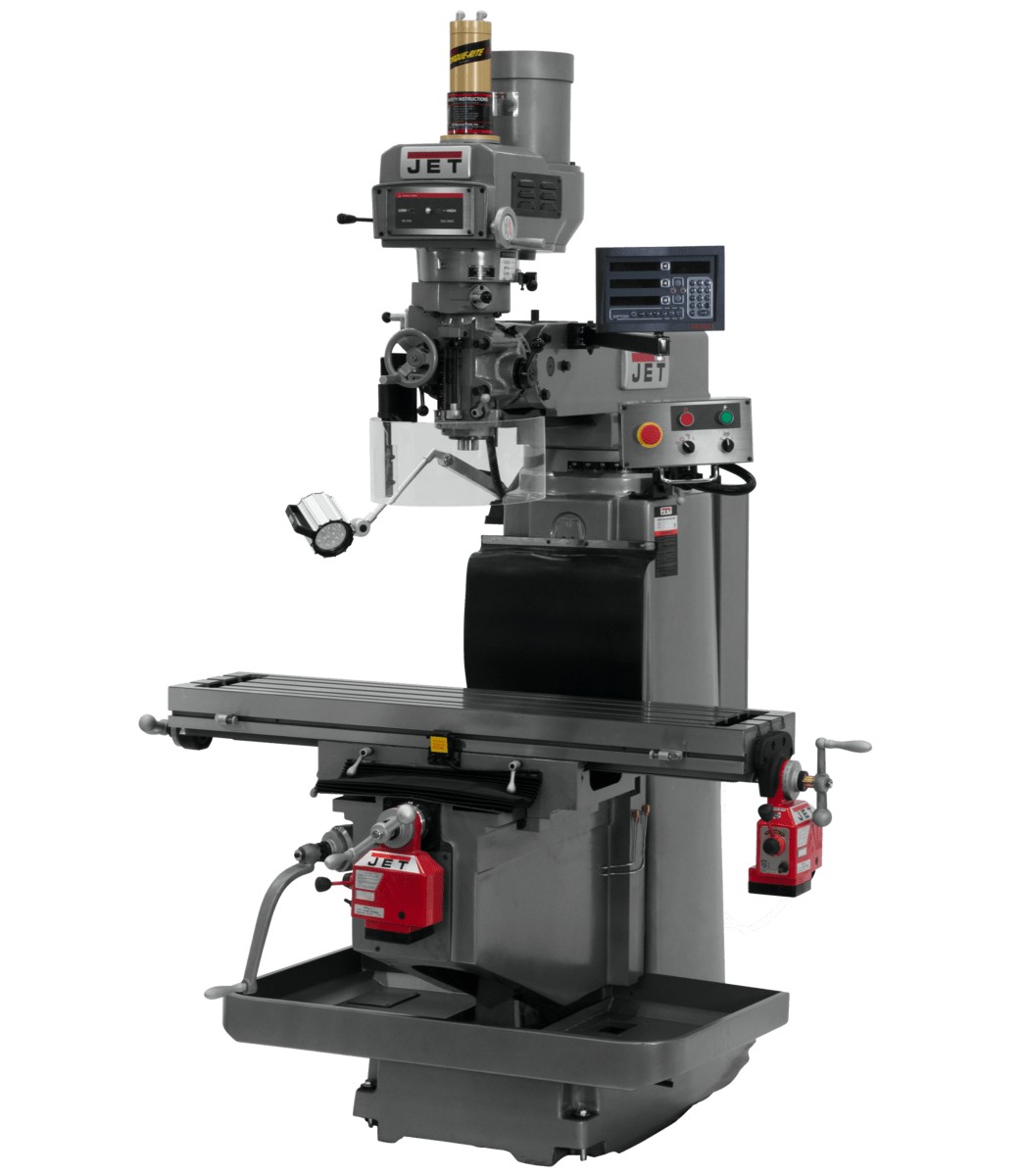 JET Mill JTM-1254RVS with NEWALL DP700 3X (Q) DRO, X & Y Powerfeeds