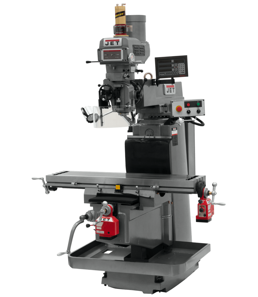 JET Mill JTM-1254VS with NEWALL DP700 DRO X & Y Powerfeeds & Air Power