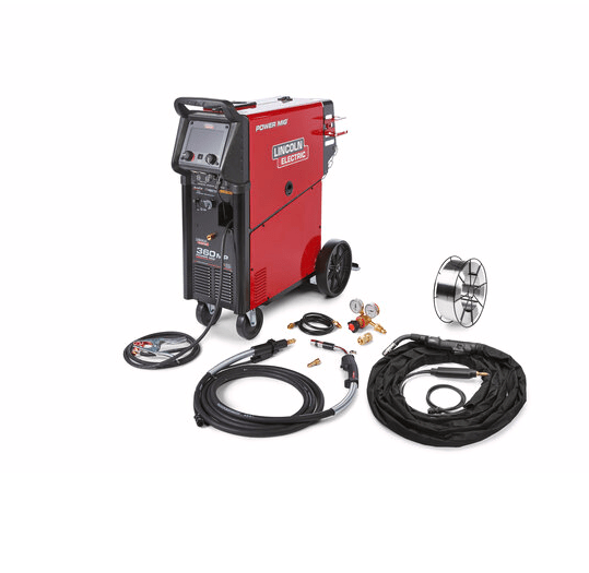 Lincoln Electric POWER MIG Welder, 360MP Aluminum Front Trigger One-Pa