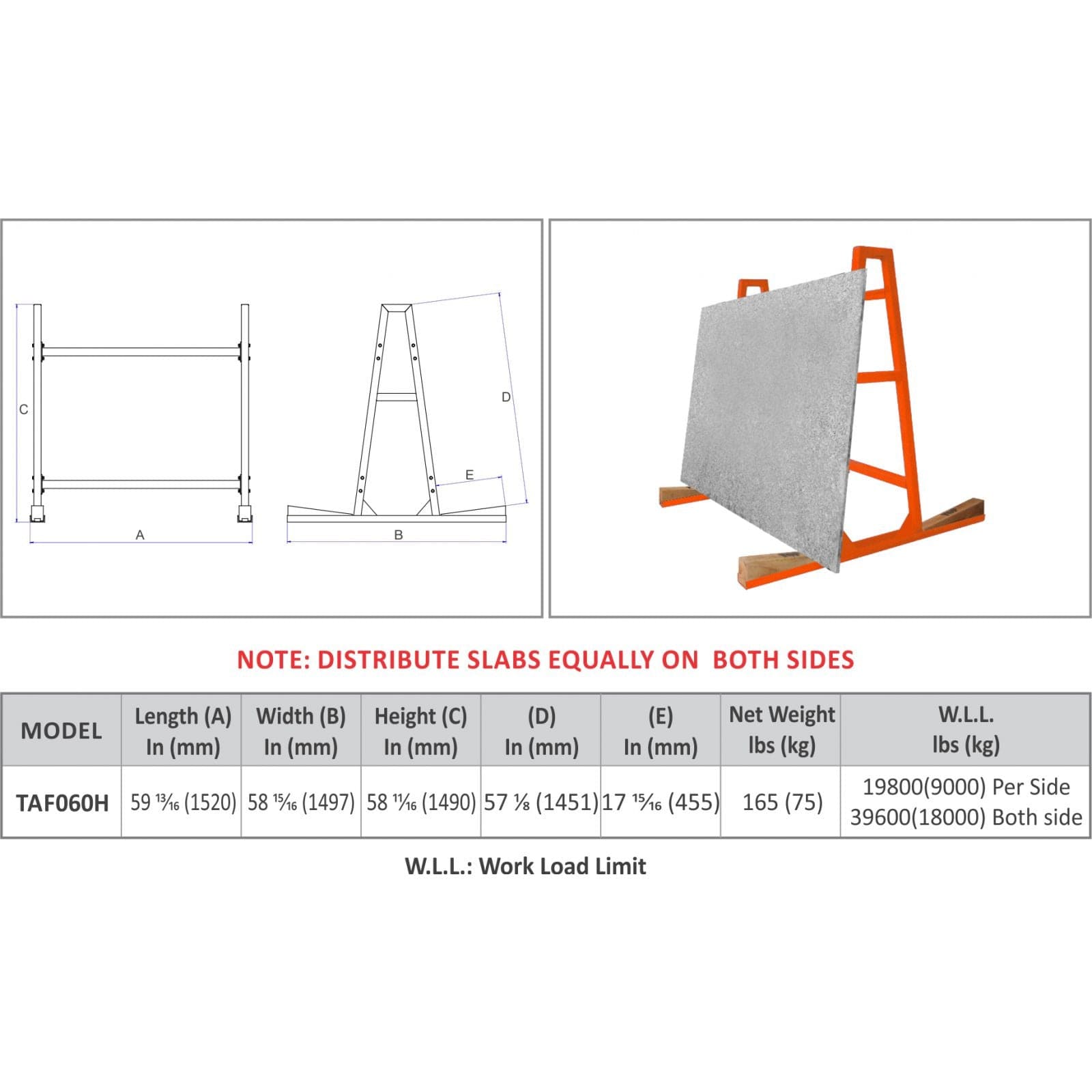 Abaco Heavy Duty Truck A-Frame TAF060H