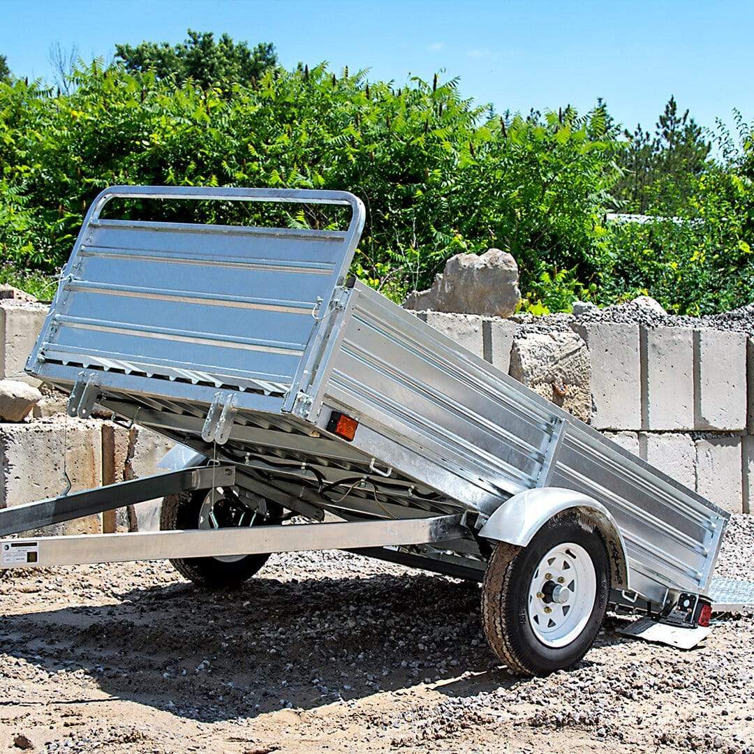 DK2 5FT X 7FT Single Axle Utility Trailer Kit with Drive Up Gate- Galv