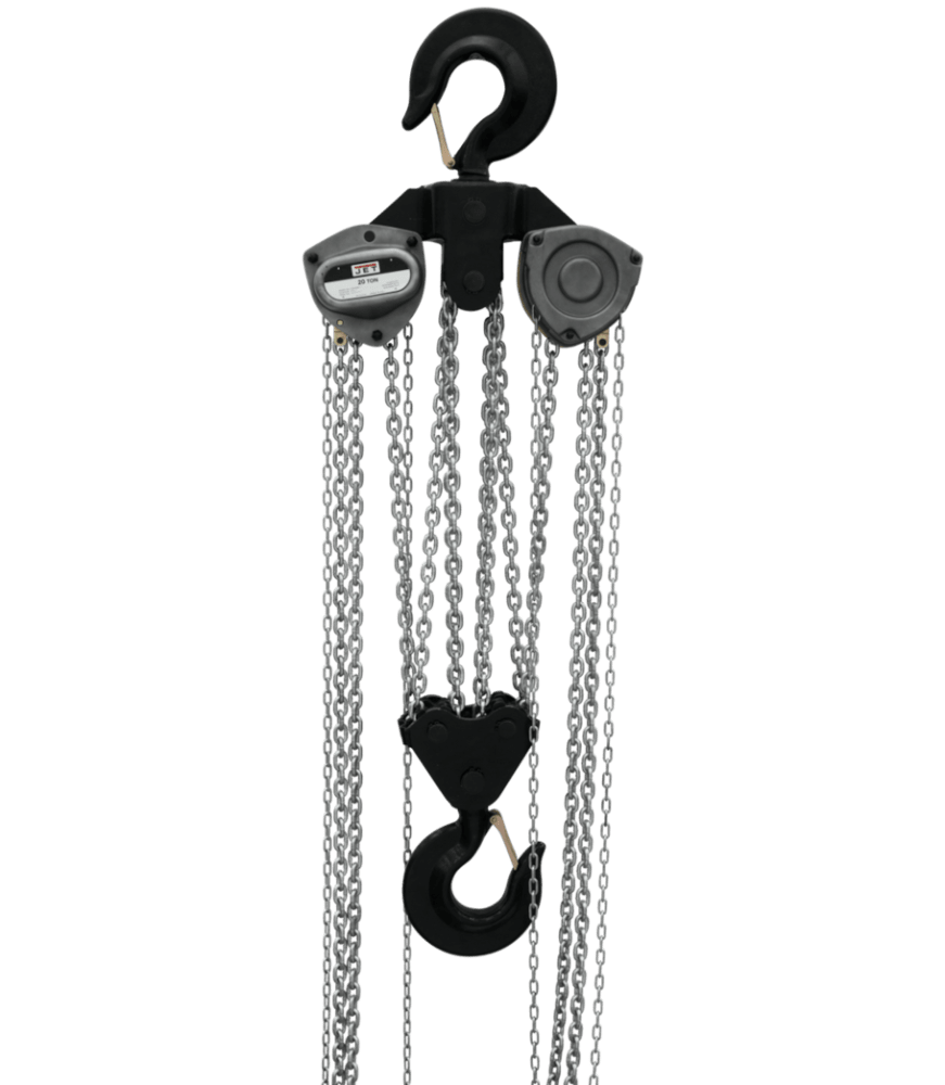 JET 15-Ton Hand Chain Hoist with 10' Lift & Overload Protection | L-10