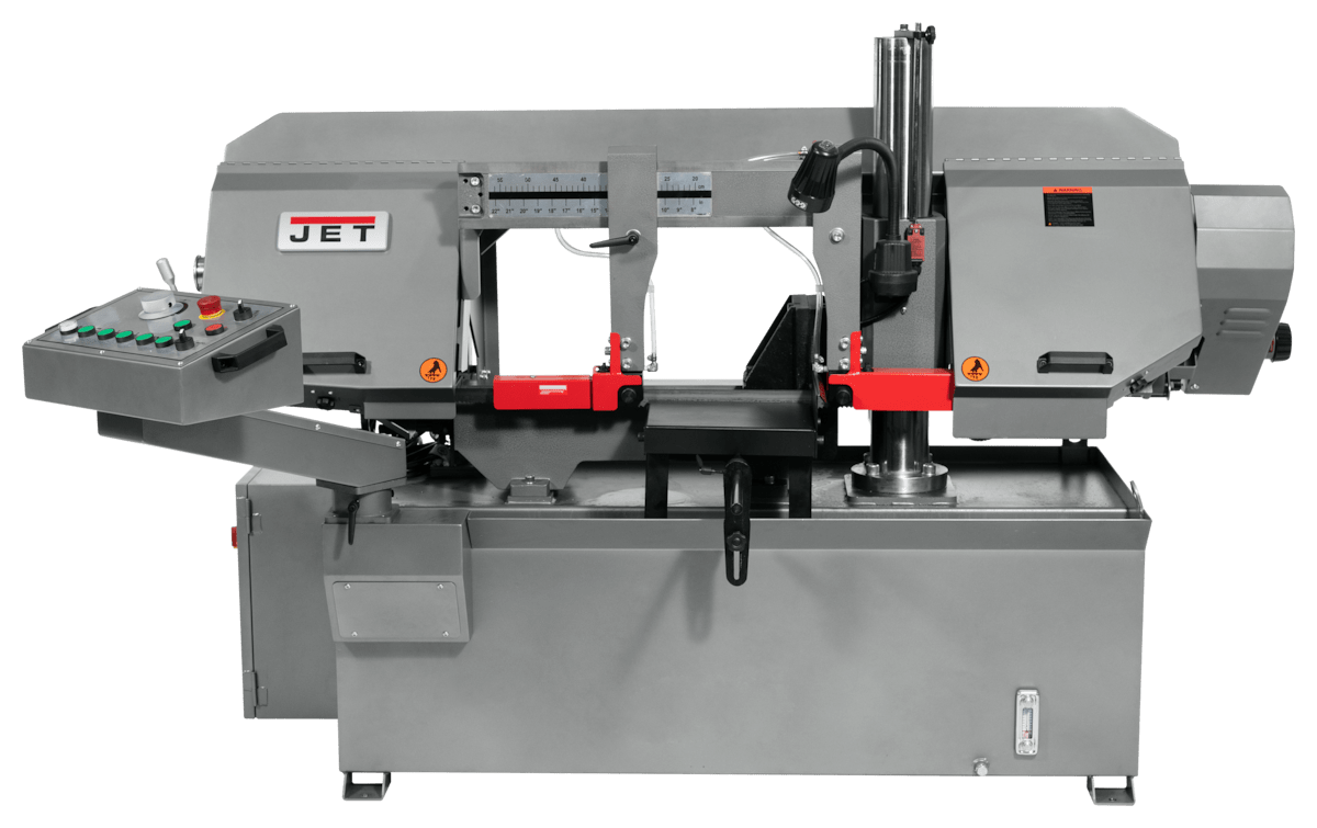 JET HBS1220DC, 12x20" Semi-Automatic Dual Column Bandsaw 3HP, 230/460V