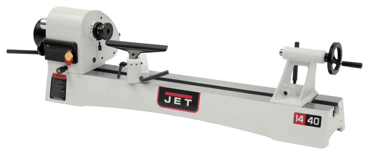JET JWL-1440VS 14" x 40" Benchtop Variable Speed Wood Lathe, 1HP 1 Pha