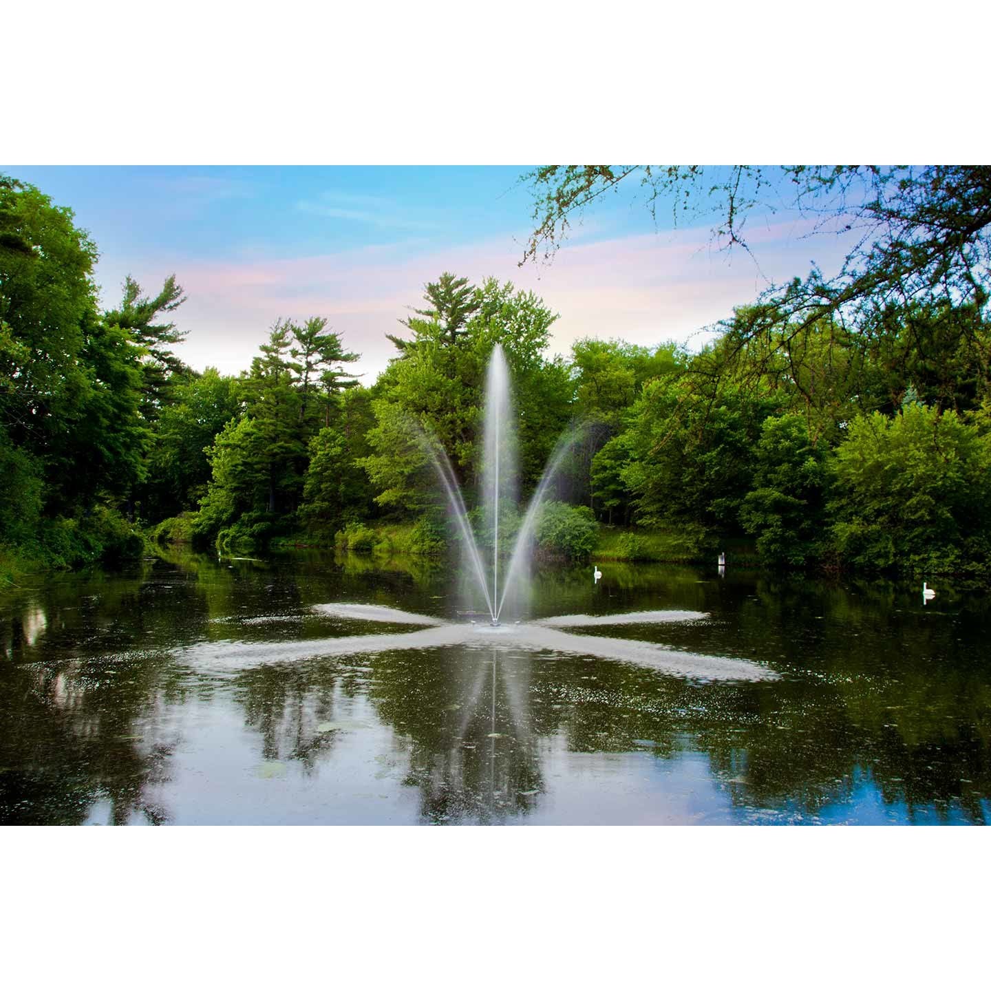 Scott Aerator Clover Fountain For Medium, Residential Ponds