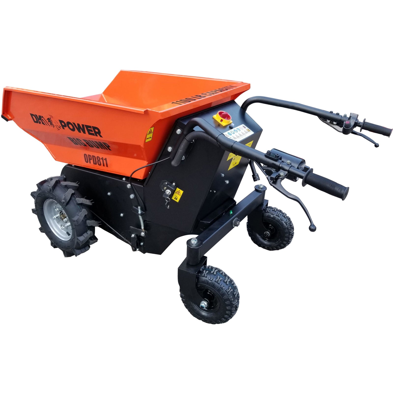 The Dk2 Power All-terrain Electric Powered Dump Cart Moves 1100 Lbs